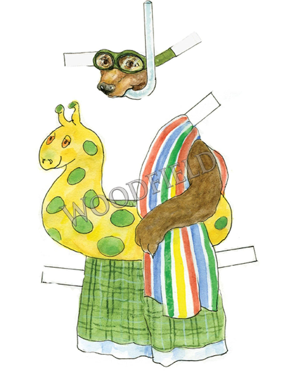 Cedric Bear Paper Doll Kit – Hedgehog Belly Designs