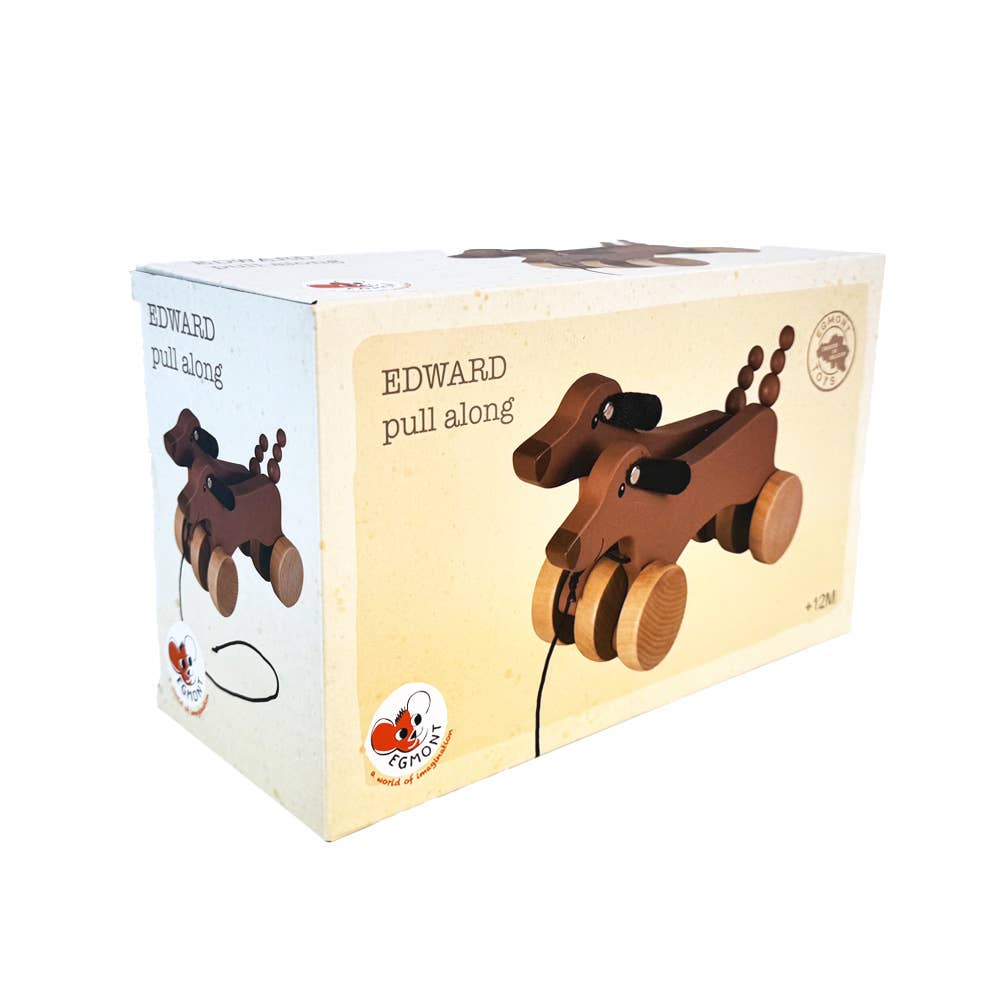 Pull-Along Edward Wooden Toy – Hedgehog Belly Designs